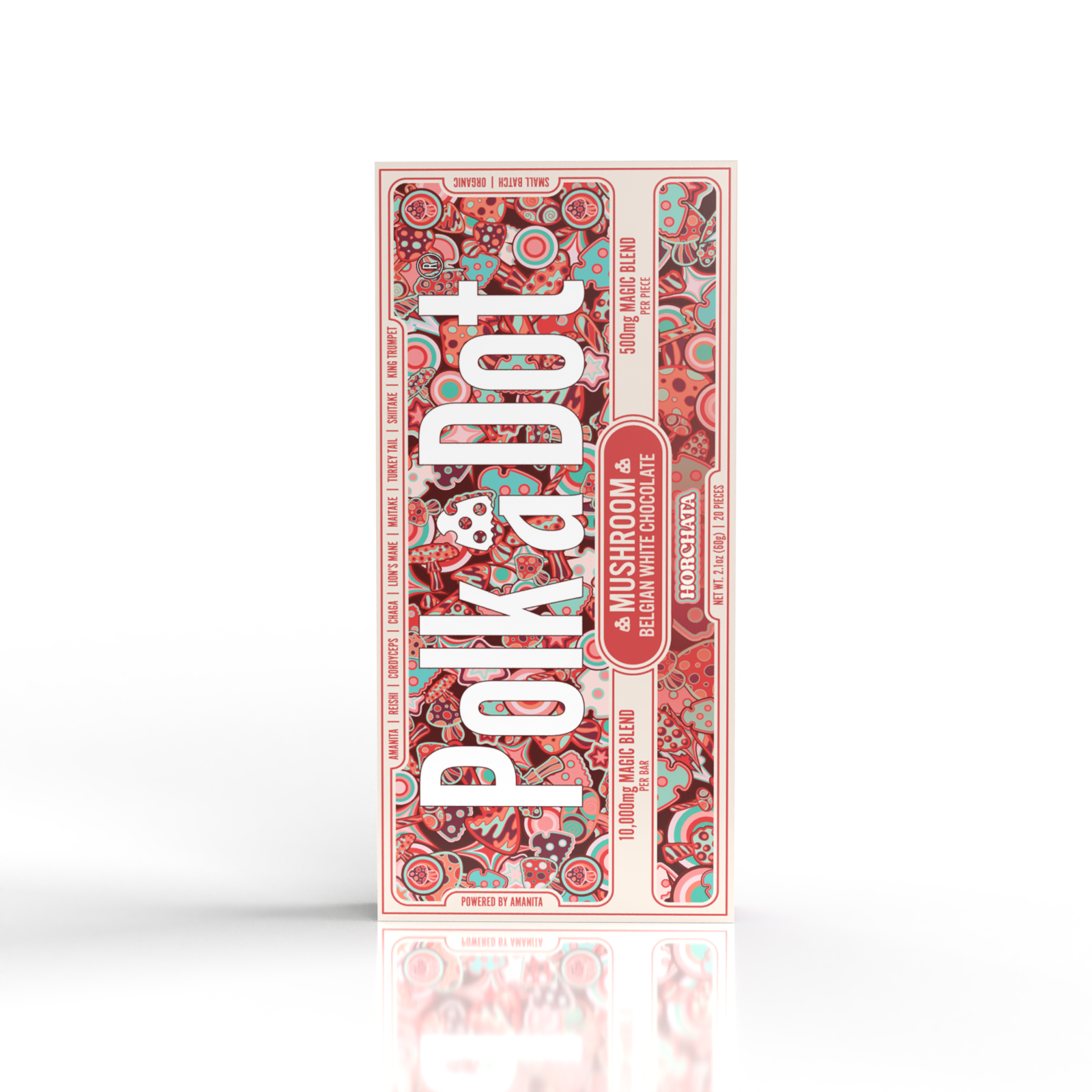 Horchata Polkadot Mushroom Chocolate Bar Polk A Dot